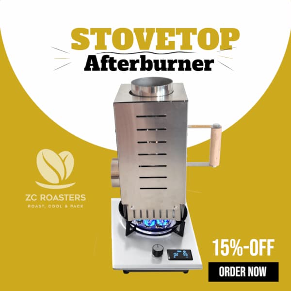 Stovetop Coffee Roaster Afterburner DIY Home Roasting Smoke Eliminator - ZC